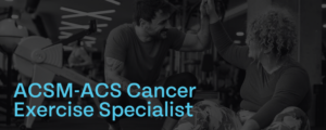 Specialty Certificate Programs - ACSM