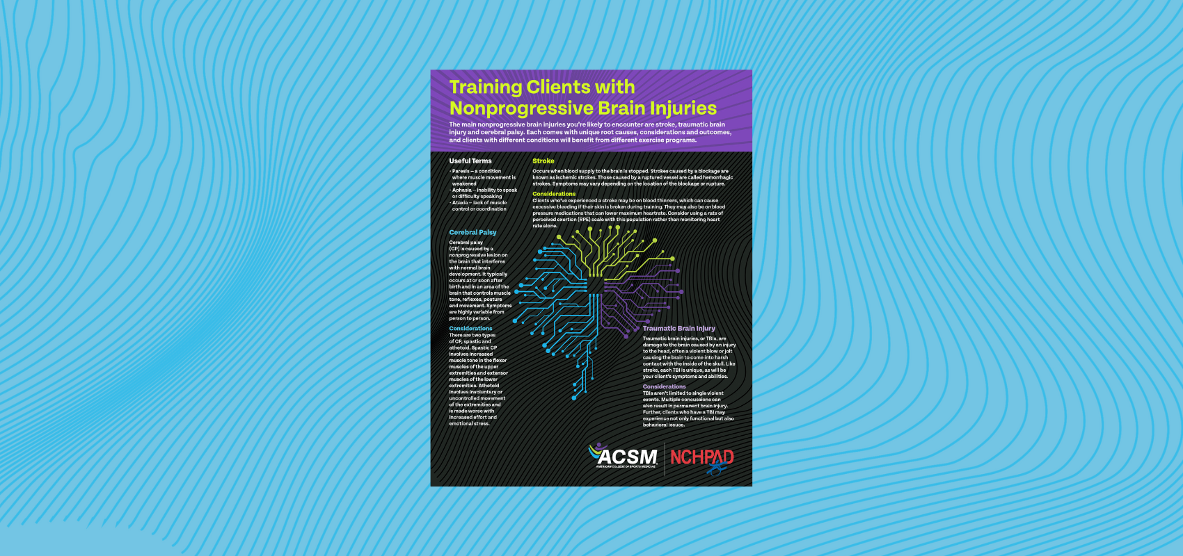 Training Clients with Nonprogressive Brain Injuries