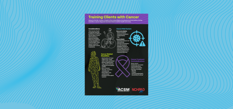 Cancer & Exercise Resources - ACSM
